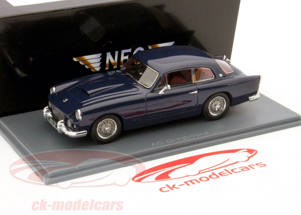 Neo 1:43 AC Greyhound dark blue RHD NEO45016 model car NEO45016 ...