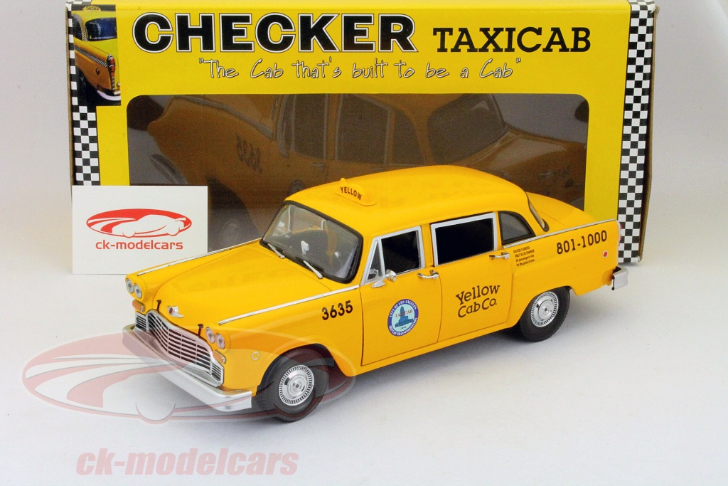Sun Star Models 1:18 Los Angeles Checker Cab A11 year 1981 Taxi 2503 ...