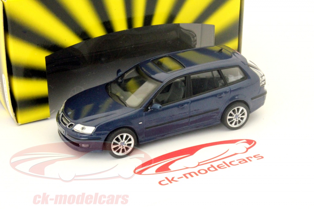 Abrex 1:43 Saab 9-3 Sport Combi dark blue CK9991997 model car CK9991997