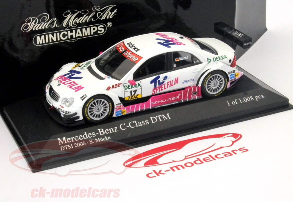 Minichamps 1:43 S. Mücke Mercedes C-Klasse #17 DTM 2006 S. Mücke 400063517 Modellauto 400063517 ...