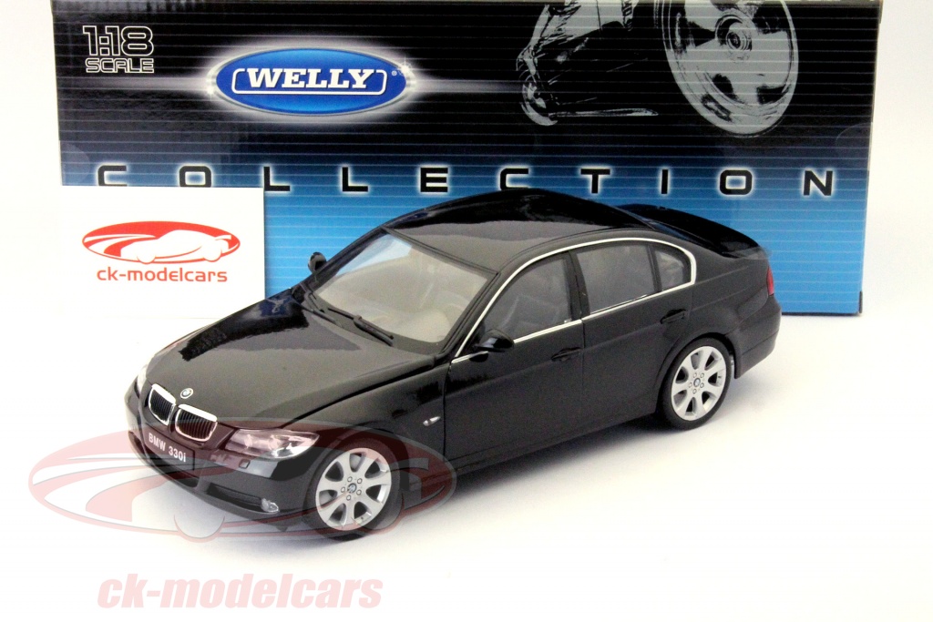 Welly 1:18 BMW 330i noir 12561W modèle voiture 12561W 4022498019933
