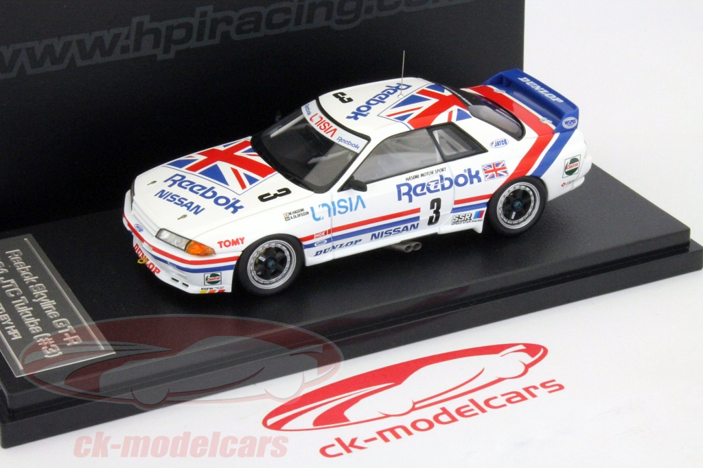 HPI 1:43 Nissan Skyline GT-R #3 JTC Tukuba 1991 8608 model car 8608 ...