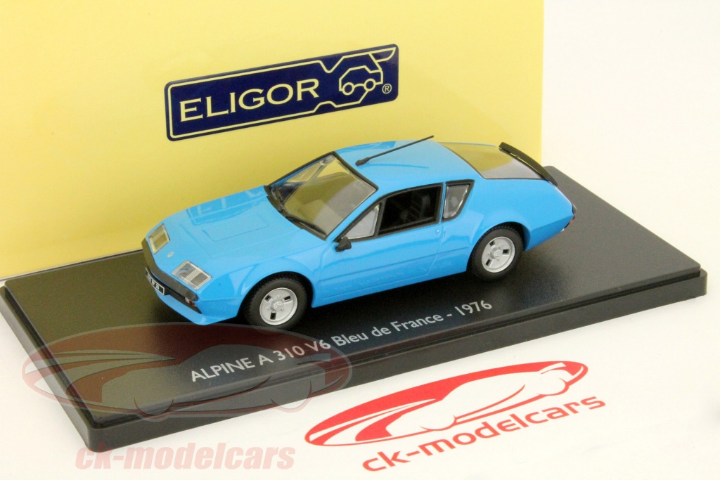 Eligor 1:43 Alpine A310 V6 Bleu de France 1976 101116 model car 101116