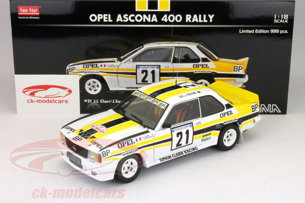 Sun Star Models 1:18 Opel Ascona 400 Rally #21 Rallye de France 1982 ...