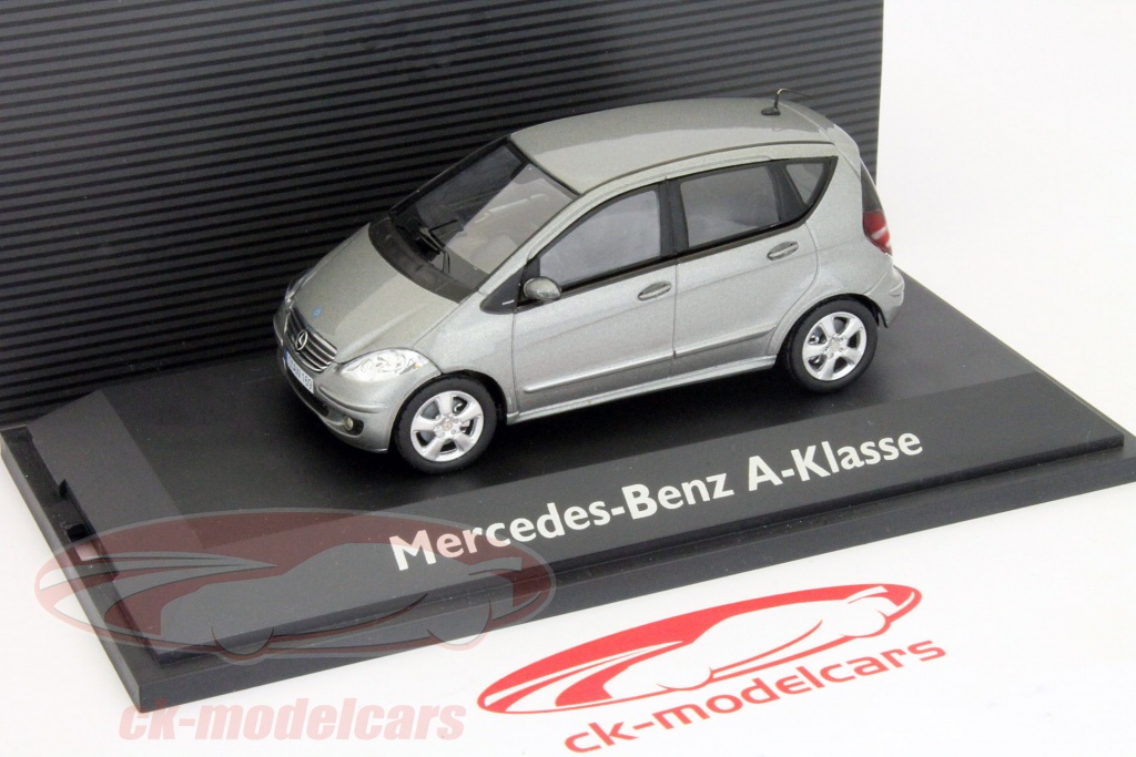 Herpa 1:43 Mercedes Benz A-Class (169) Year 2004 polar silver MB ...