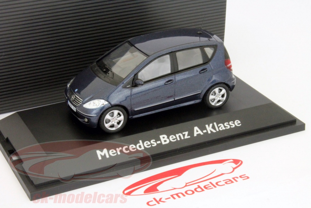 Minichamps 1:43 Mercedes Benz A-Class (169) built in 2004 atollblau MB ...