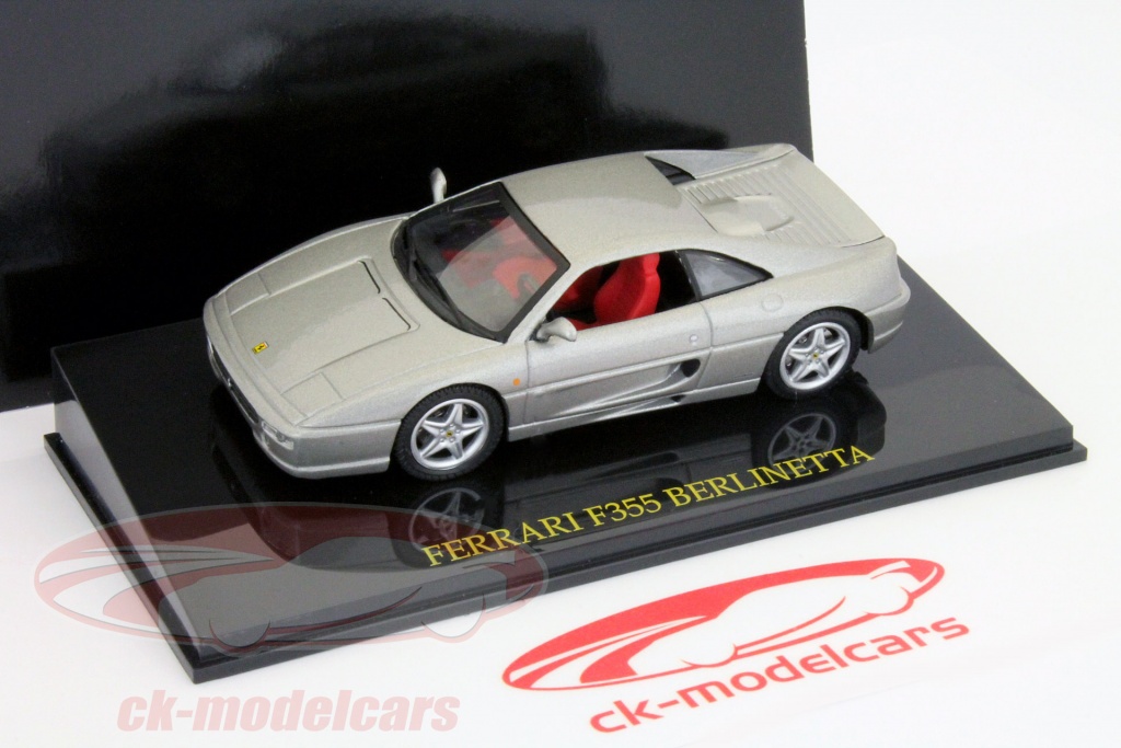 Altaya 1:43 Ferrari F355 Berlinetta built from 1994 to 1999 silver Ixo ...