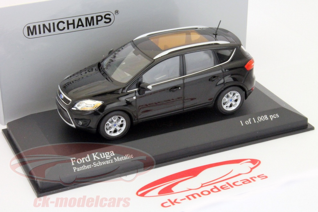 Minichamps 1:43 Ford Kuga Year 2008 black metallic 400087202 model car ...