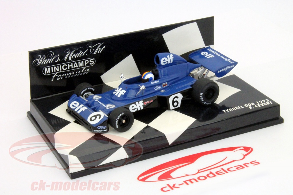 Minichamps 1:43 F. Cevert Tyrell 006 Formula 1 1973 430730006 model car ...