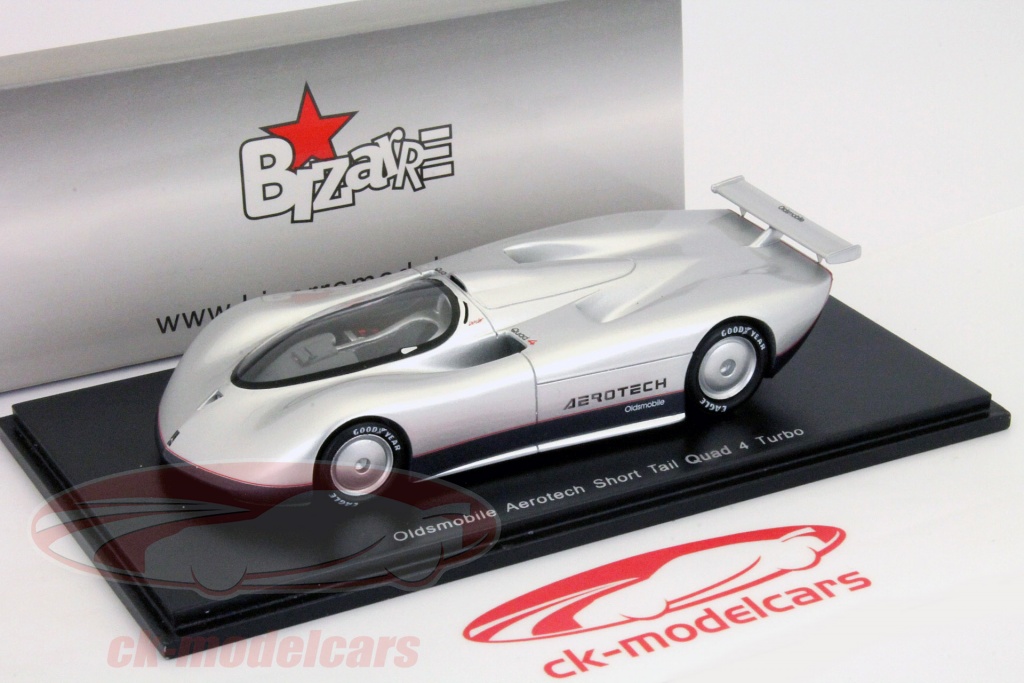 Spark 1:43 Oldsmobile Aerotech Short Tail Quad 4 Turbo AJ Foyt Cerrado Record Curso 1987 Bizarre ...