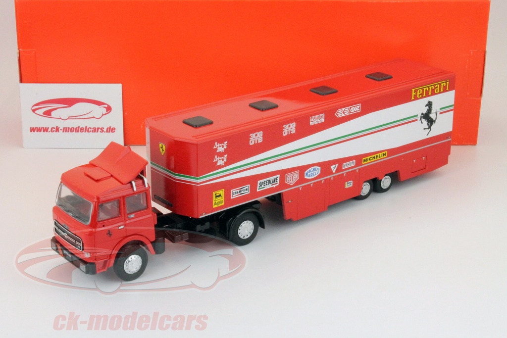 Old Cars 1:43 Scuderia Ferrari Renntransporter Fiat 170 Baujahr 1979 ...