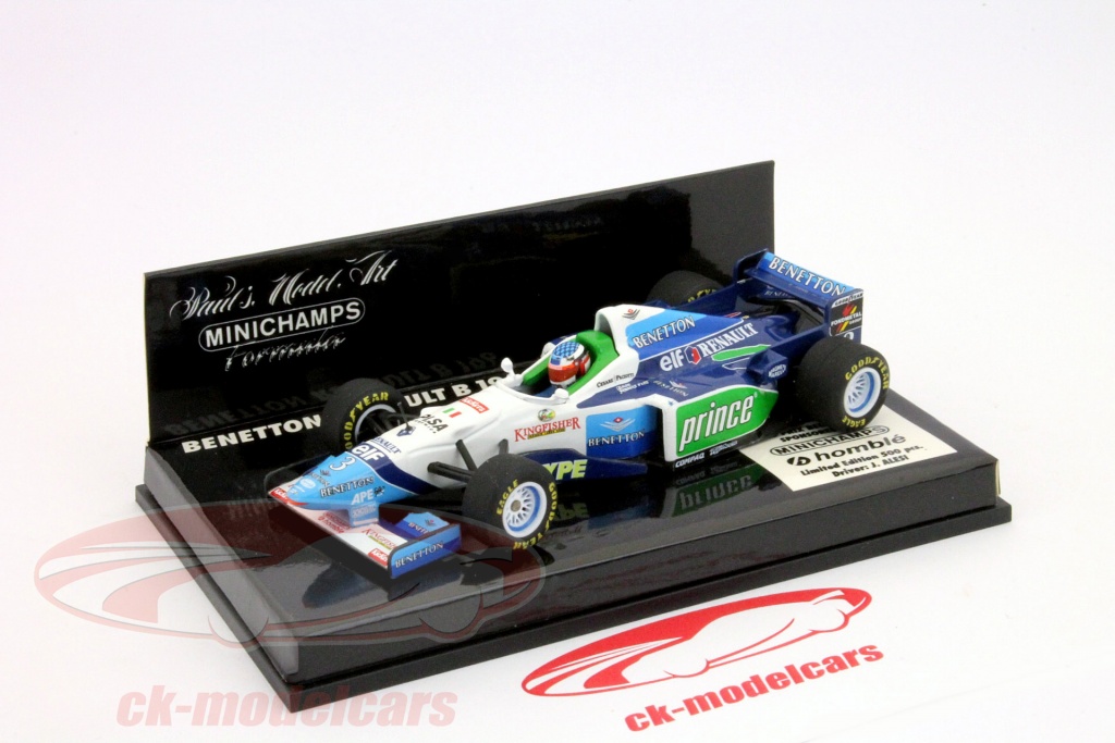 Minichamps 1:43 Jean Alesi Benetton B196 #3 GP Belgium Formula 1 1996 430960023 model car ...