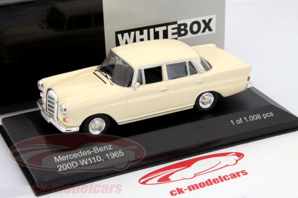 WhiteBox 1:43 Mercedes-Benz 200D (W110) Year 1965 beige WB046 model car ...