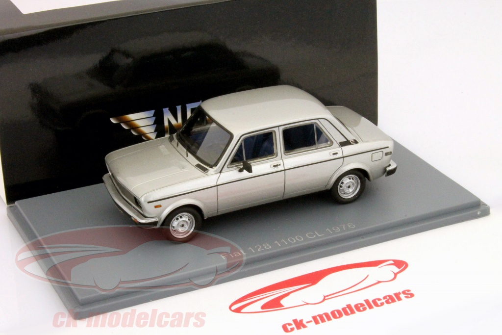 Neo 1:43 Fiat 128 1100 CL Year 1976 silver NEO45115 model car NEO45115 ...
