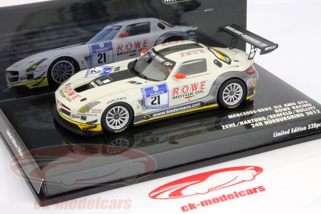 Minichamps 1:43 Mercedes-Benz SLS AMG GT3 #21 Rowe Racing 24h ...