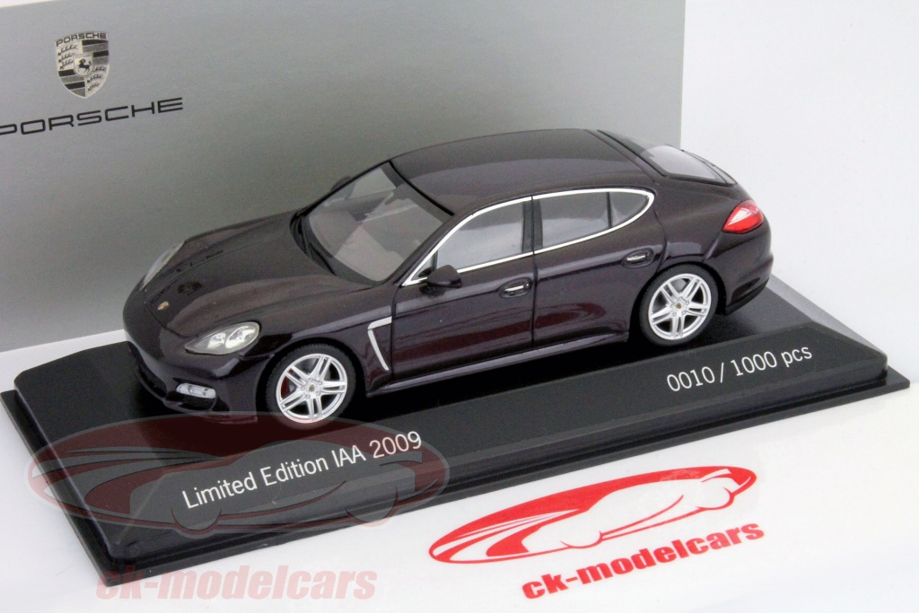 Minichamps 1:43 Porsche Panamera Turbo IAA 2009 purple WAP02000519VKK ...