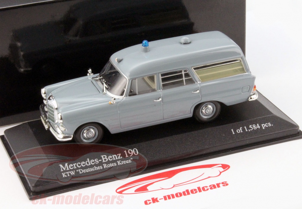 Minichamps 1:43 Mercedes-Benz 190 KTW German Red Cross Year 1961 ...