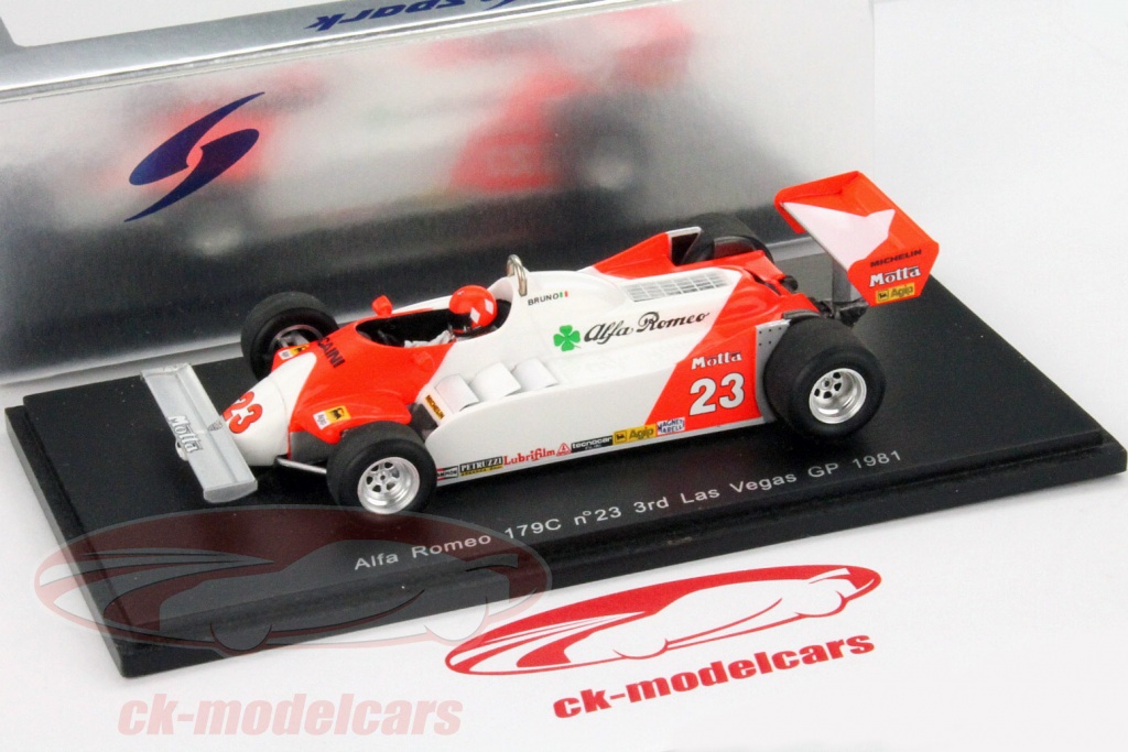 Spark 1:43 B. Giancomelli Alfa Romeo 179C #23 3rd Las Vegas GP Formula ...