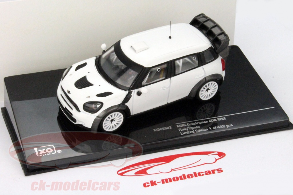 Ixo 1:43 Mini Countryman JCW WRC Rallye Specs Plain Body Version 2012 ...