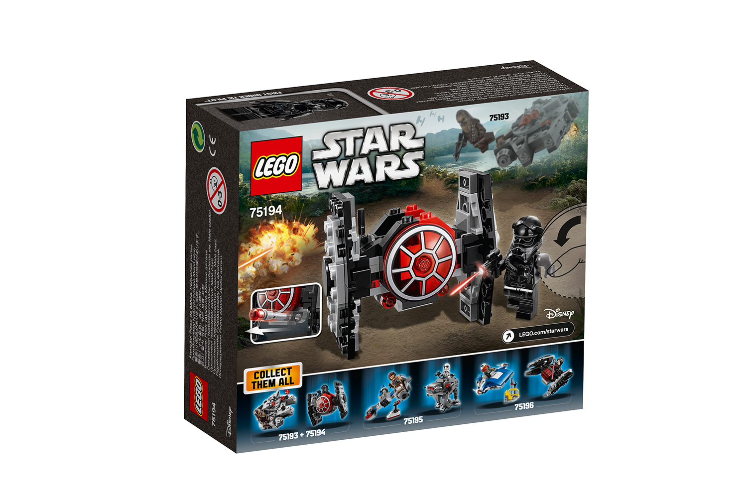 LEGO® Star Wars™ First Order TIE Fighter™ Microfighter 75194 model car ...