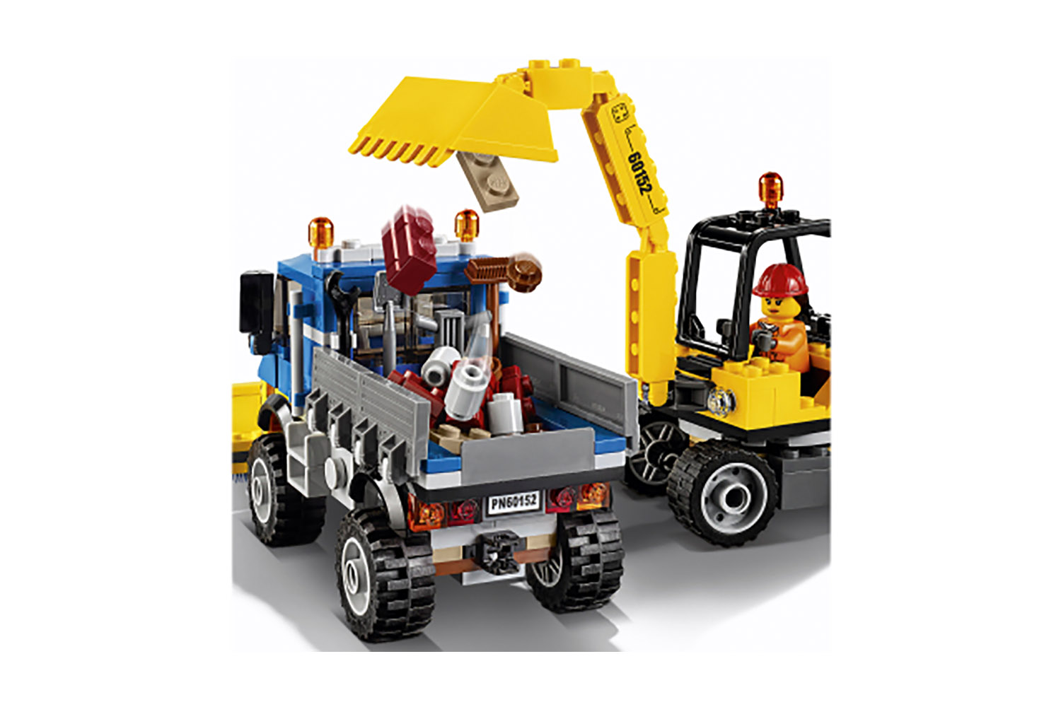 LEGO® City Straßenreiniger und Bagger 60152 model car 60152 5702015865982